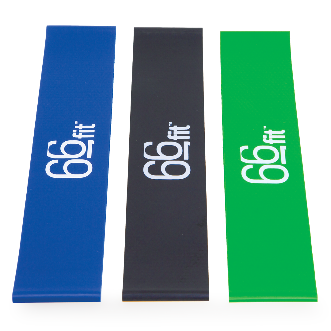 66fit Resistance Exercise Band Loops 25cm – Heavy - Set of 3 - Phoenix ...