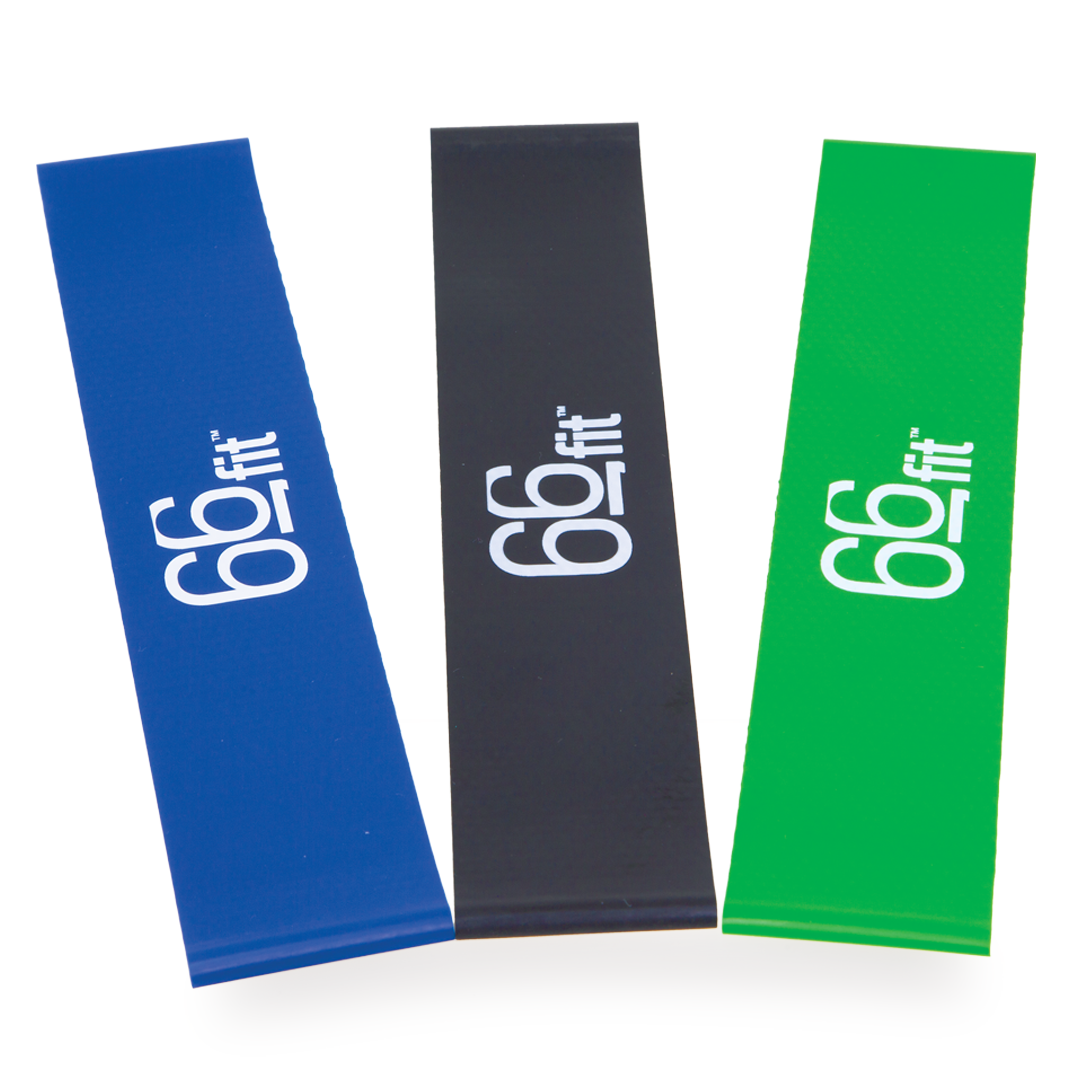 66fit Resistance Exercise Band Loops 25cm – Heavy - Set of 3 - Phoenix ...