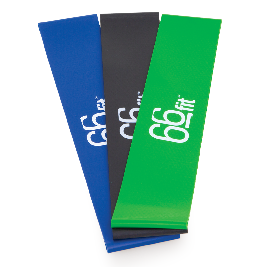 66fit Resistance Exercise Band Loops 25cm – Heavy - Set of 3 - Phoenix ...