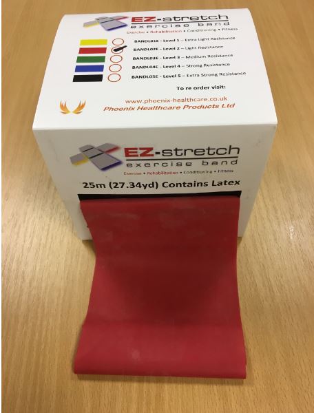 EZ-Stretch Latex Banding - 27.3 Yard 25 Metre - Phoenix Physio Supplies