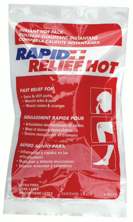 Rapid Relief - Instant Hot Pack 5"x 9" Large - Phoenix Physio Supplies
